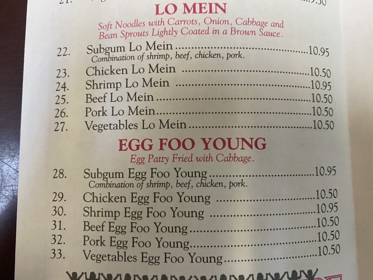 China House Restaurant Menu (Latest updated menu)