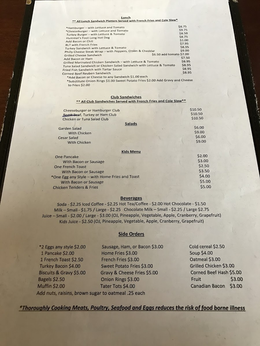 Stratford Skillet Menu (Latest updated menu)