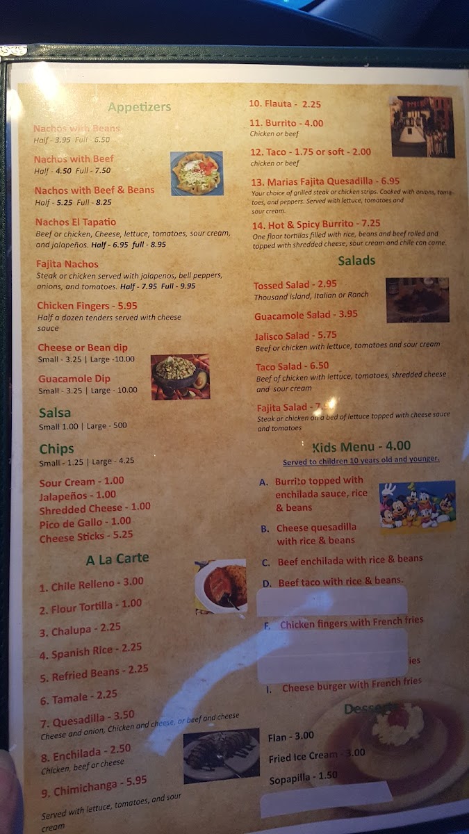 Los Patrones Mexican Restaurant Menu (Latest updated menu)