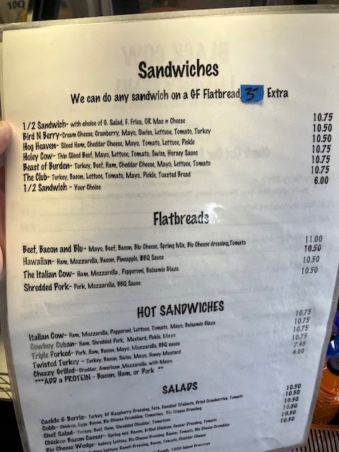 The Black Cow Cafe Menu (Latest updated menu)