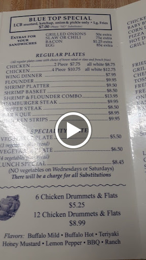 Blue Top Grill Menu (Latest updated menu)