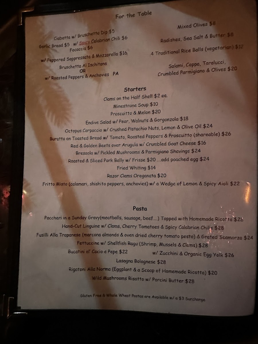 Noodle Pudding Menu (Latest updated menu)