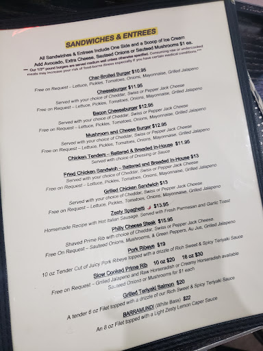 Pour Decisions Bar & Grill Menu (Latest updated menu)