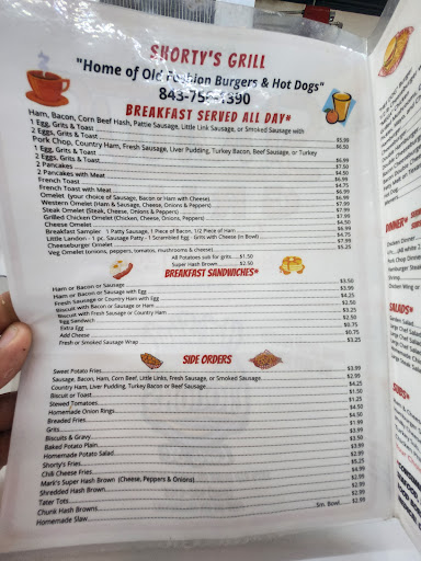 Shorty's Grill Menu (Latest updated menu)